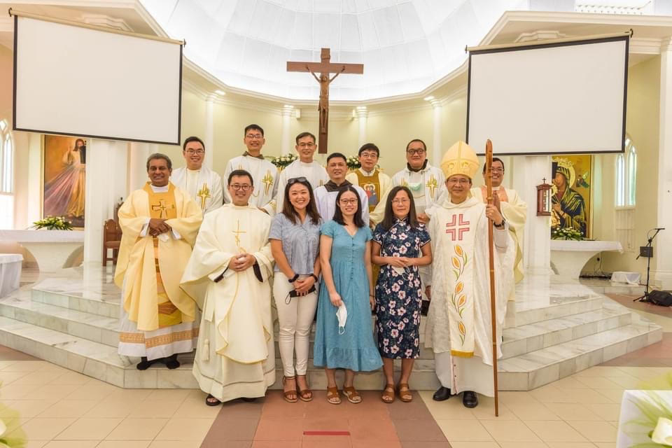 Archbishop Julian Leow ordains Tawau Carmelite Friar George Ho ...
