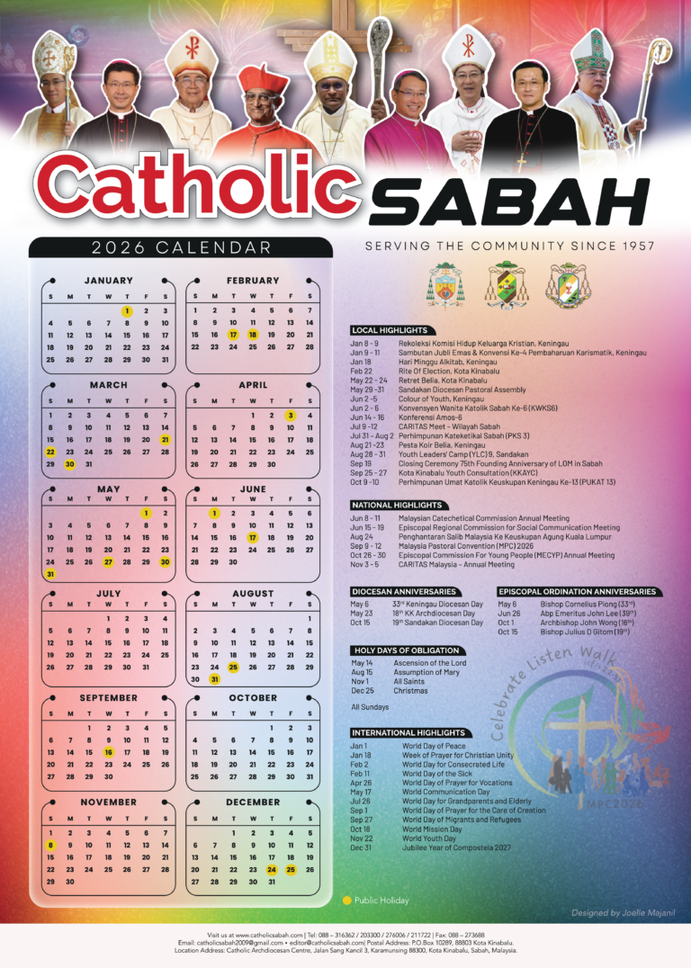 Catholic Sabah Wall Calendar 2026 – Catholic Sabah